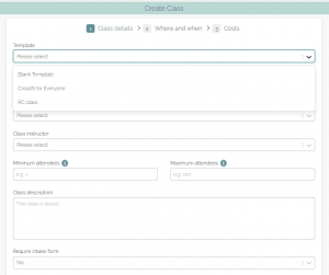 How to create a class using a template – ClassFit