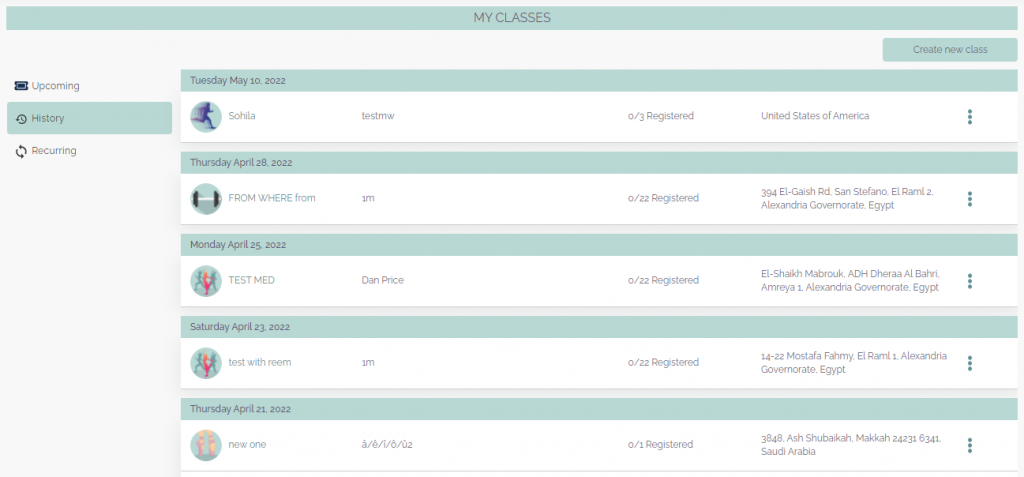 How clients can check their booking history – ClassFit